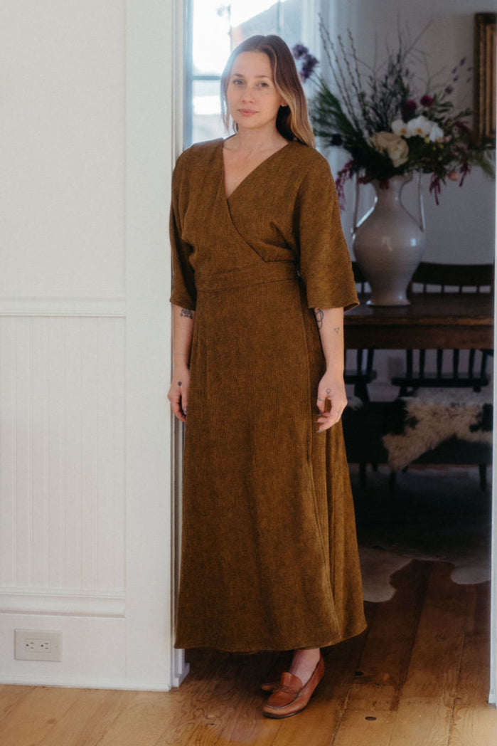 Diana Dress in Golden Checker – Field Day